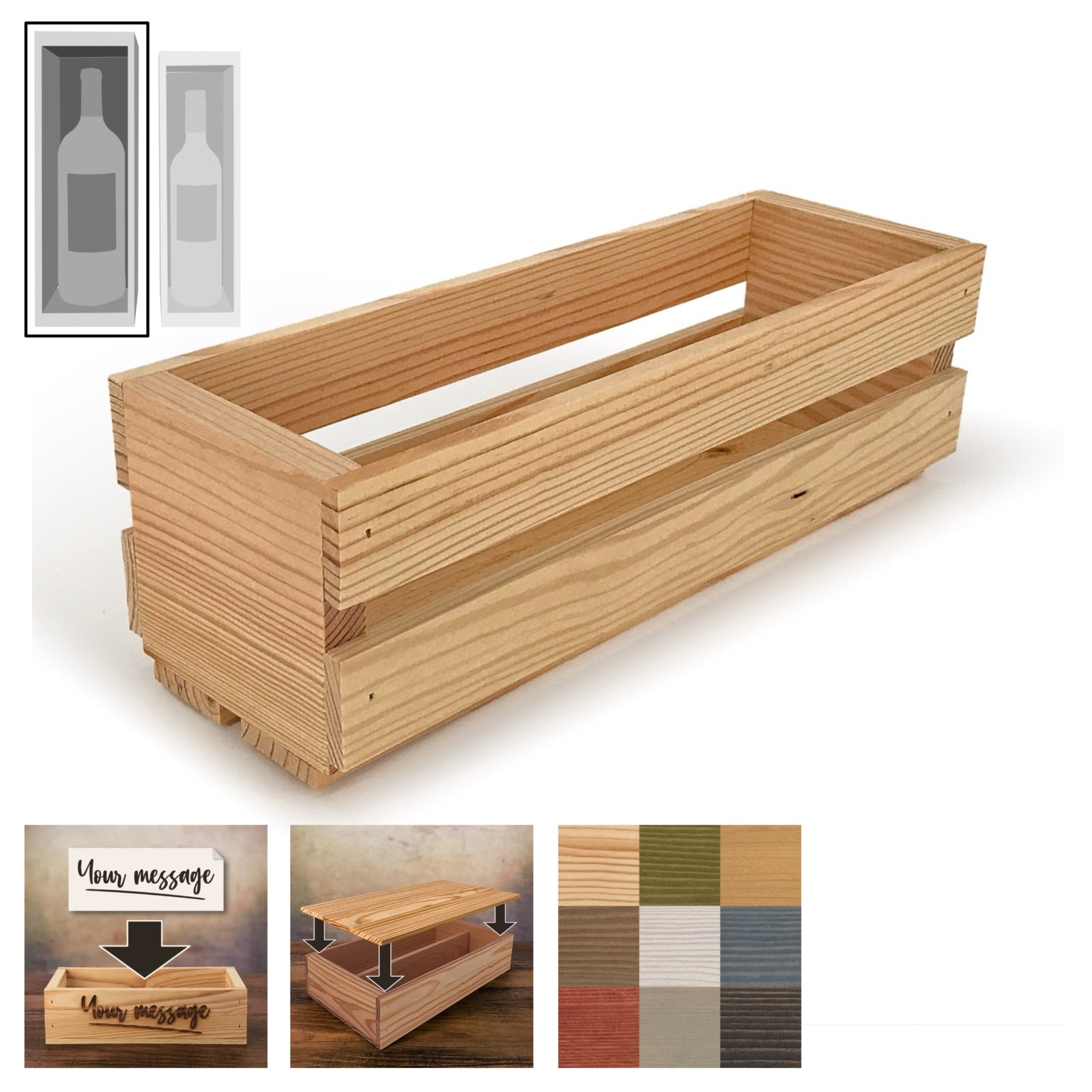 Open Slat Magnum & Champagne Wooden Wine Bottle Boxes – Carpenter Core