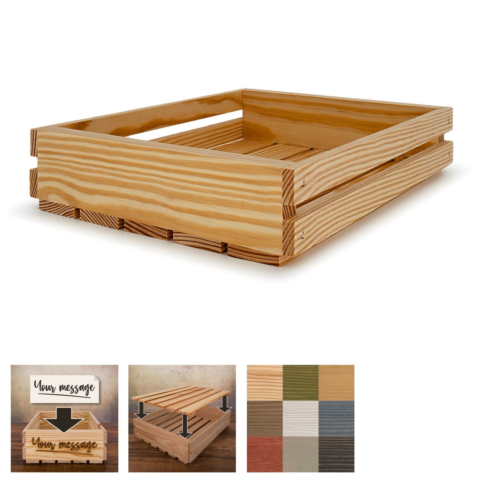 Open slat small wooden crates – Carpenter Core