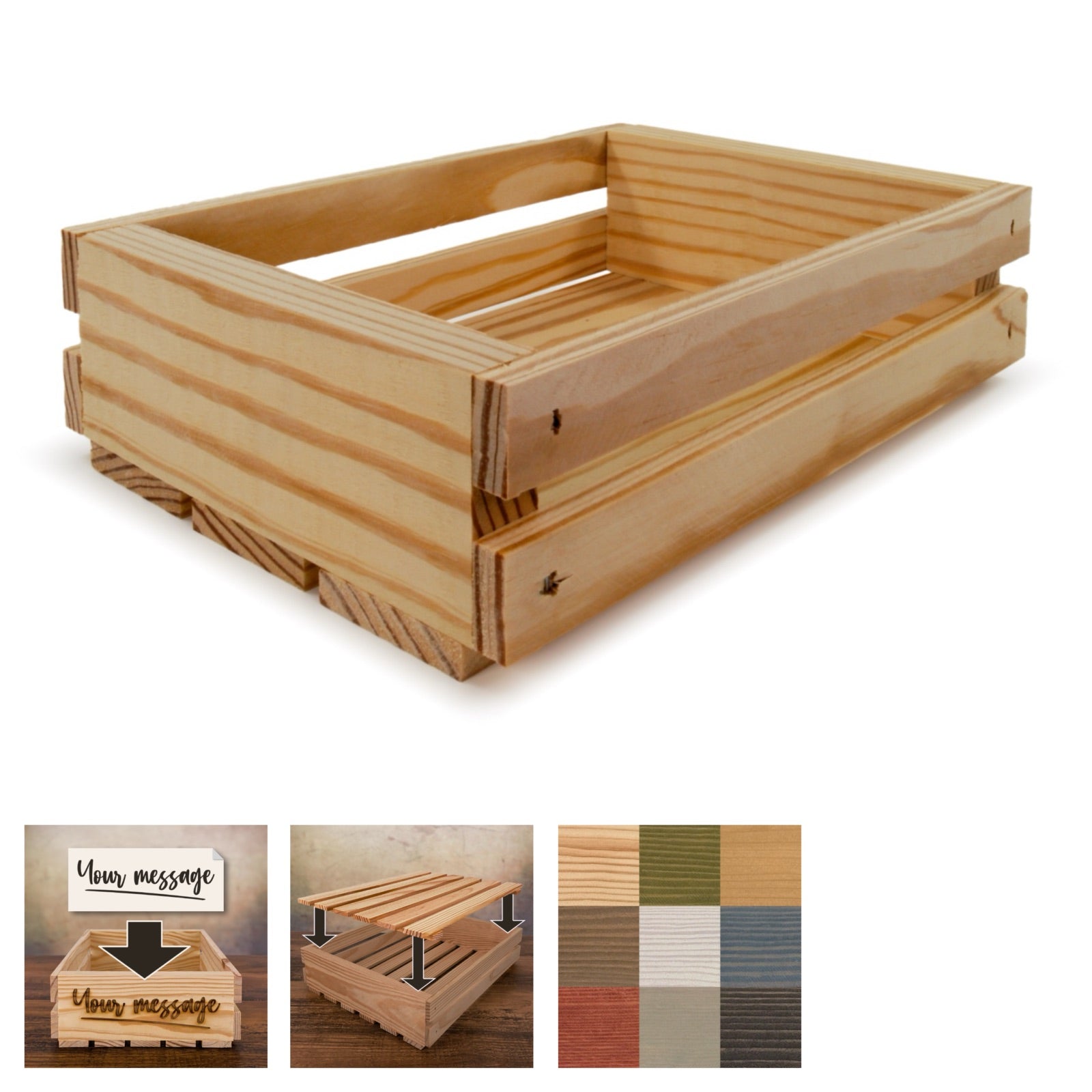 Open slat small wooden crates – Carpenter Core