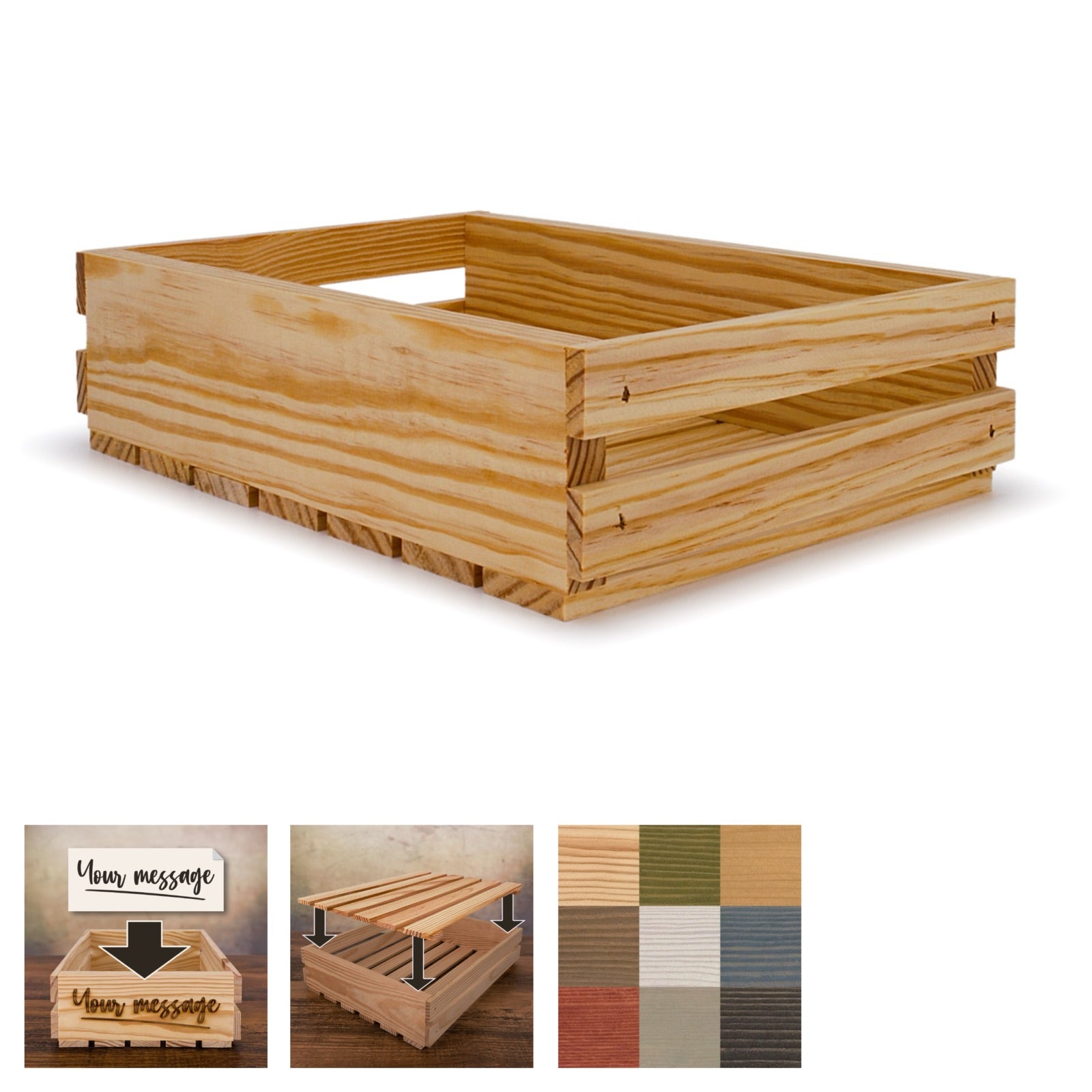 Open slat small wooden crates – Carpenter Core