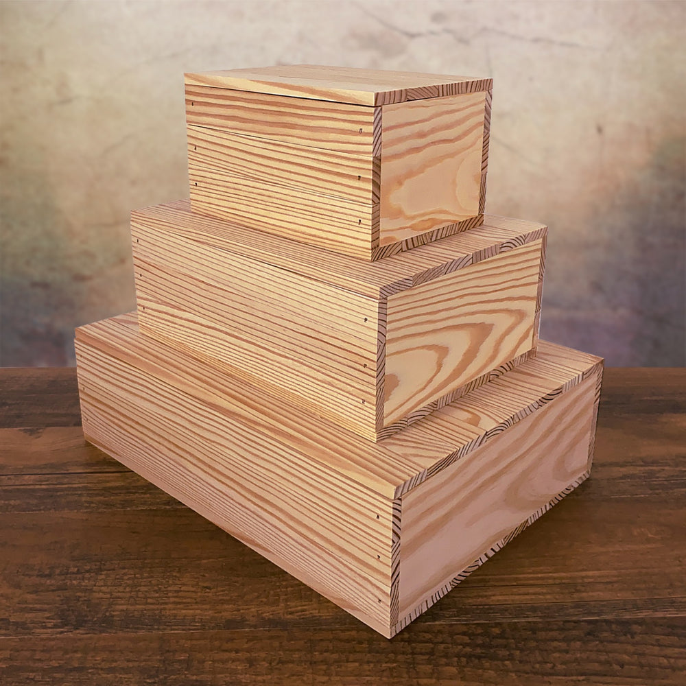 Small Wooden Crates with Custom Message 9x8x5¼ – Carpenter Core